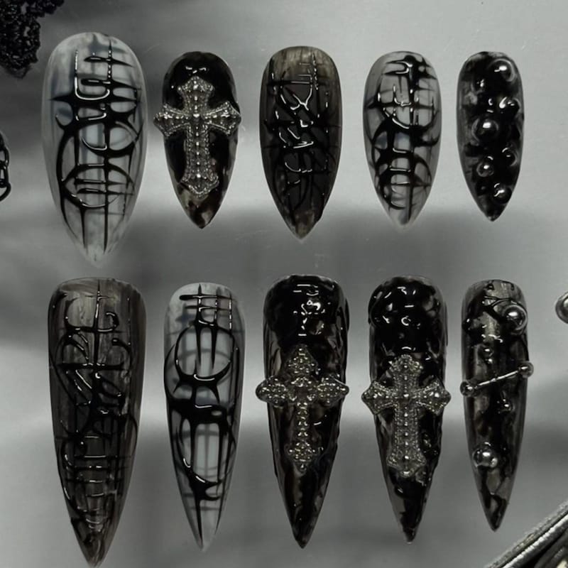 Long Alt Nails - Etsy