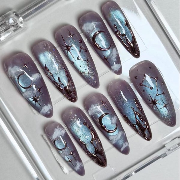 Celestial Nails - Etsy