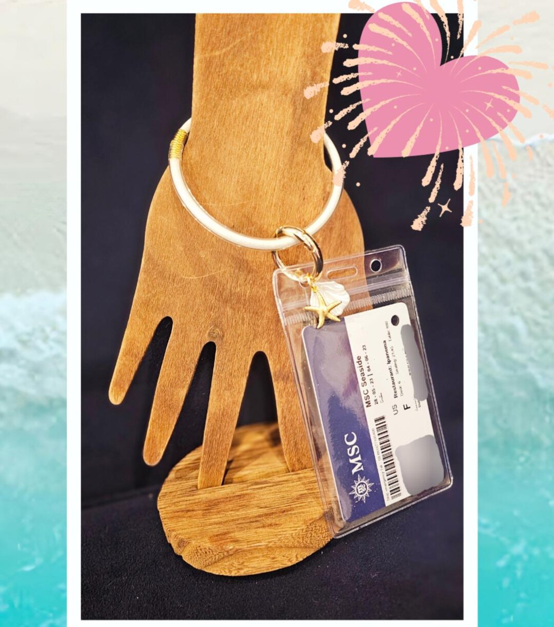 Cruise ID Card Bracelet: Interchangeable Badge Holder - Etsy