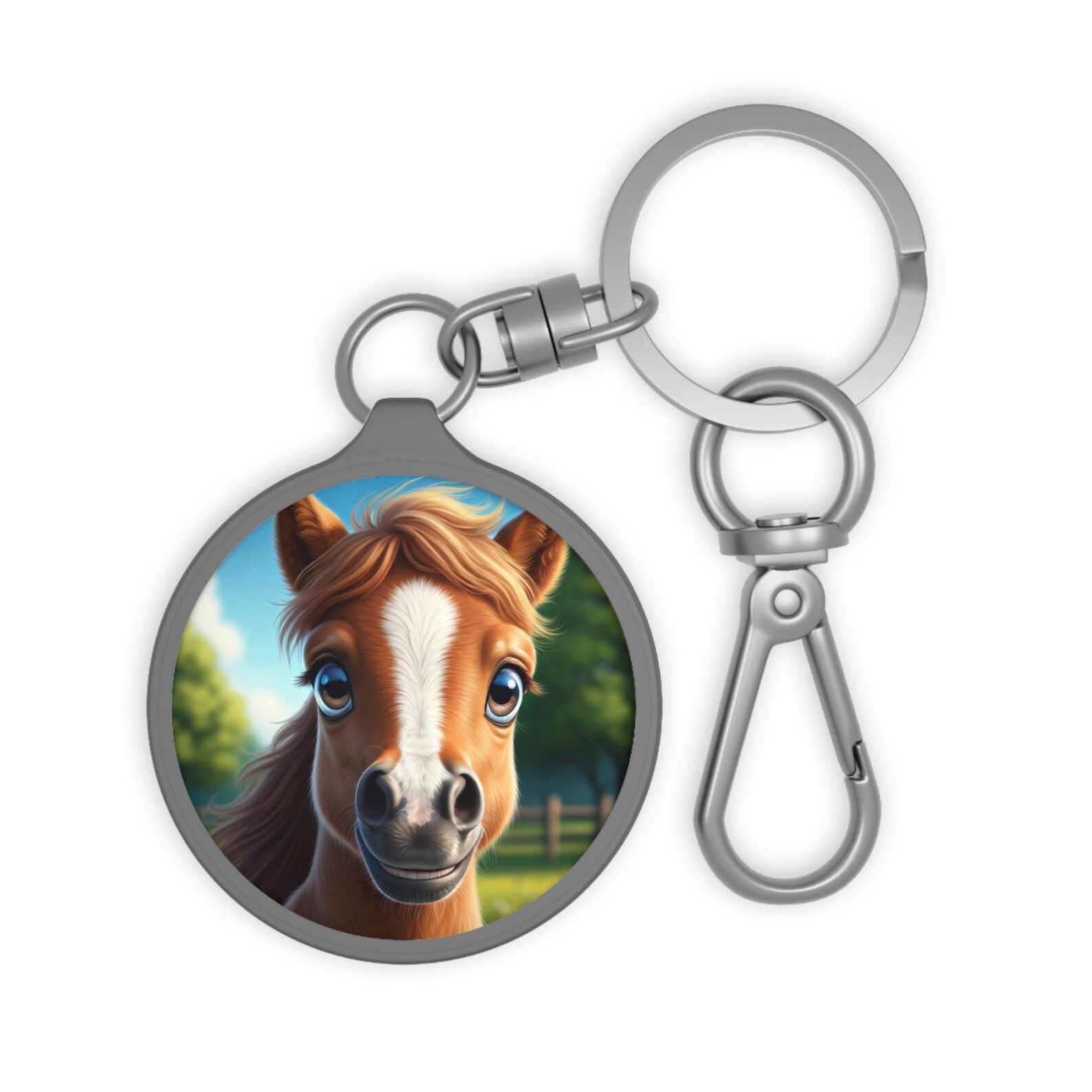 Horse Keyring Tag, Pony Keychain, Pony Bag Charm, Animal Lover Gift ...