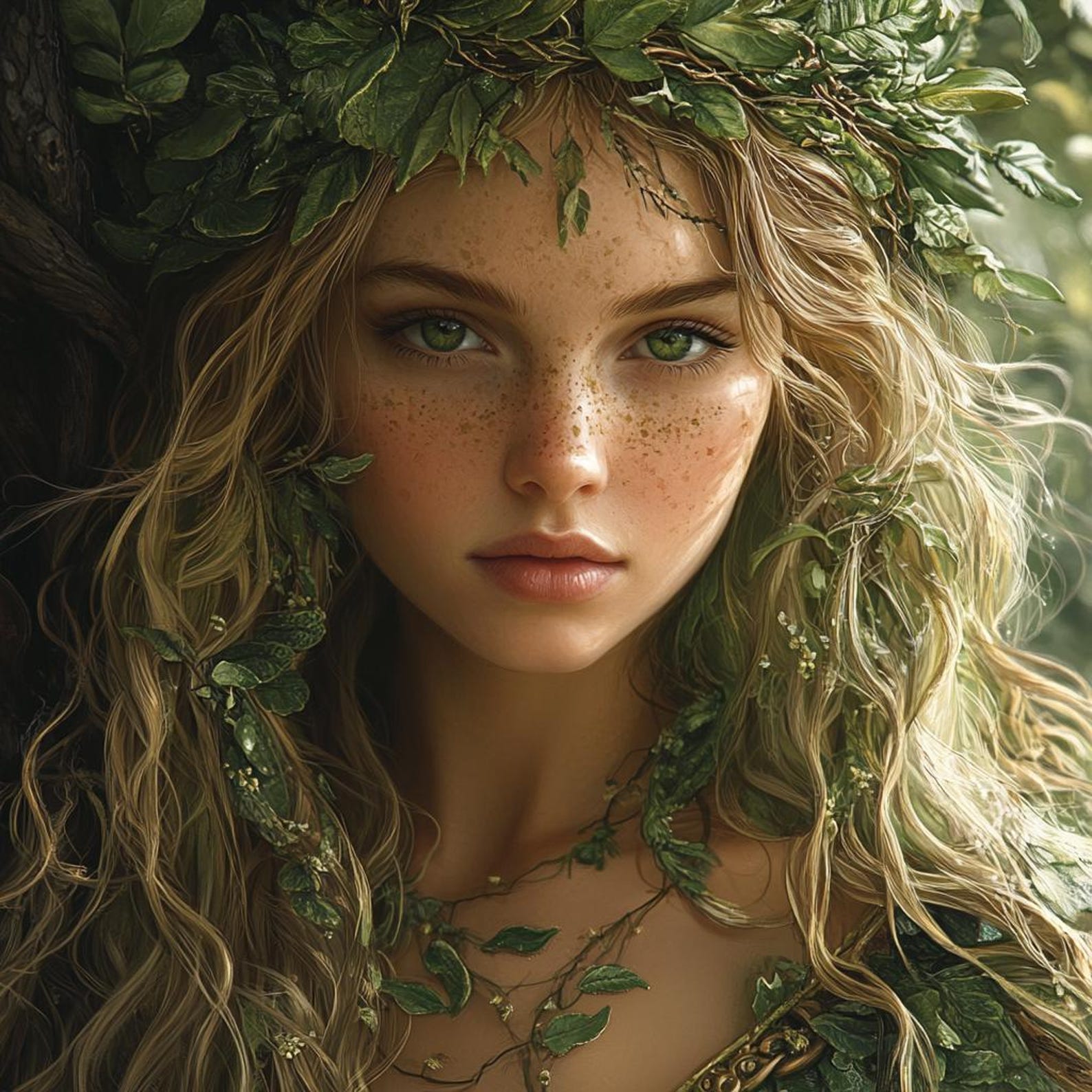Moonlit Elves Digital Art Pack – 6 Fantasy Elf Portraits – Instant ...