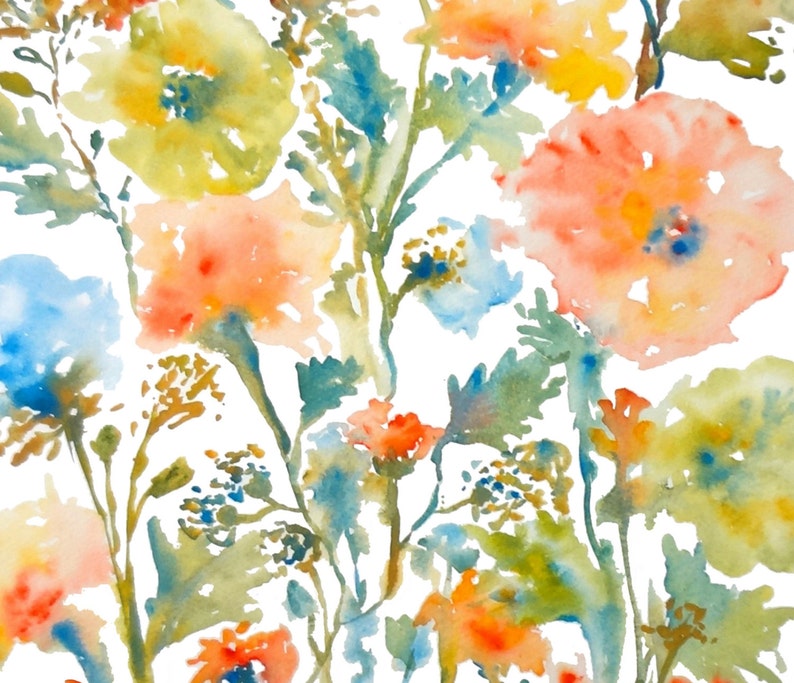 Floral Medley, Watercolor Flowers Fine Art Print - Etsy