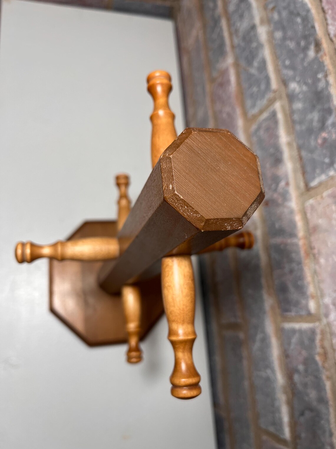 Vintage Longaberger Wooden Mug Rack | Countertop Coffee Cup Display ...