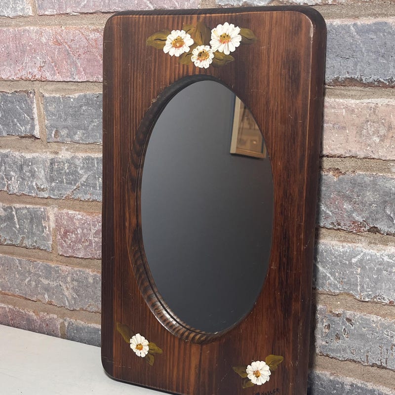 Hand Painted Mirror - Etsy