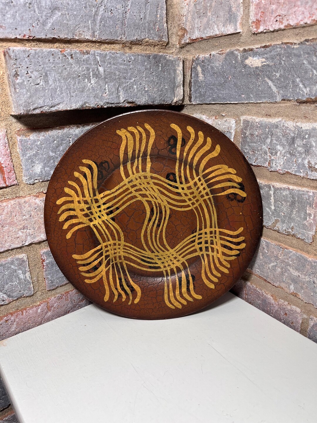 Primitives by Kathy Graybill Wooden Decorative Plate | Folk Art Plate ...