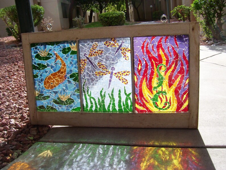 Large Translucent Window Mosaic - Etsy