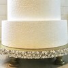 Wedding Cake Stand, White Cake Stand, Pearl Cake Stand, Round Cake ...