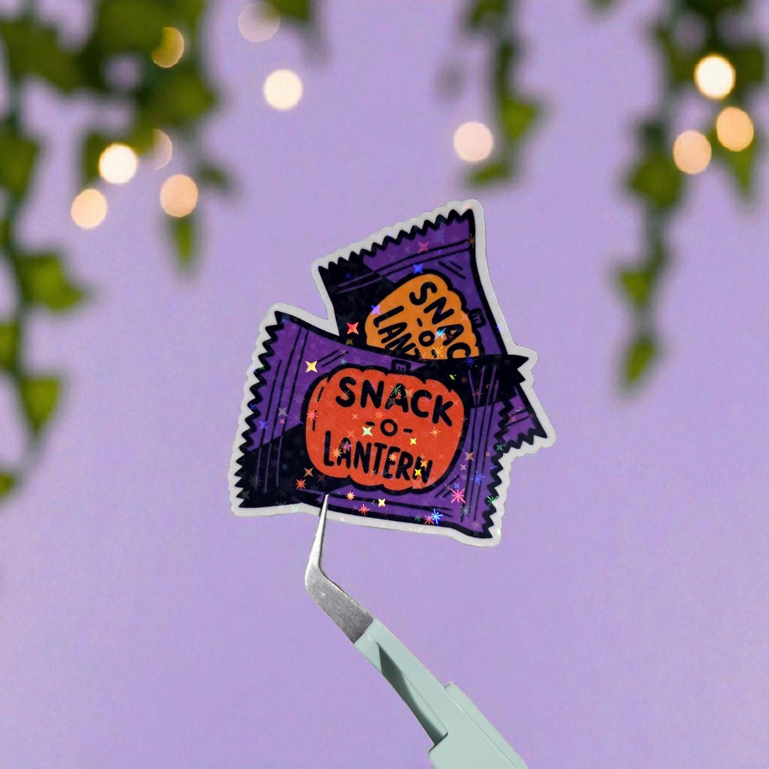 Spooky Snacks Holographic Stickers – Pastel Goth Halloween Vinyl Decals ...