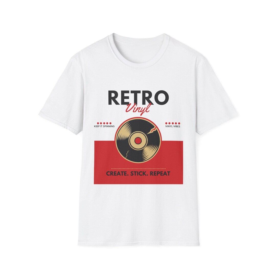 Retro Vinyl Record T-shirt,vintage Vibes T-shirt,retro Music T-shirt ...