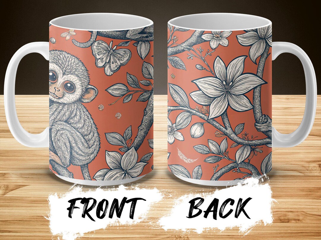 Tarsier Mugs, Cute Animal Coffee Cups, Floral Mugs, Unique Mugs ...