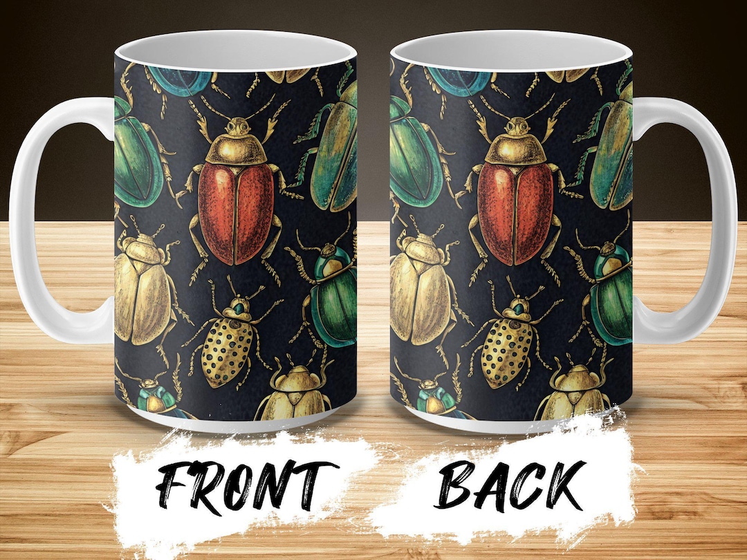 Insect Mugs, Beetle Coffee Mugs, Bug Lover Mugs, Entomologist Mugs ...