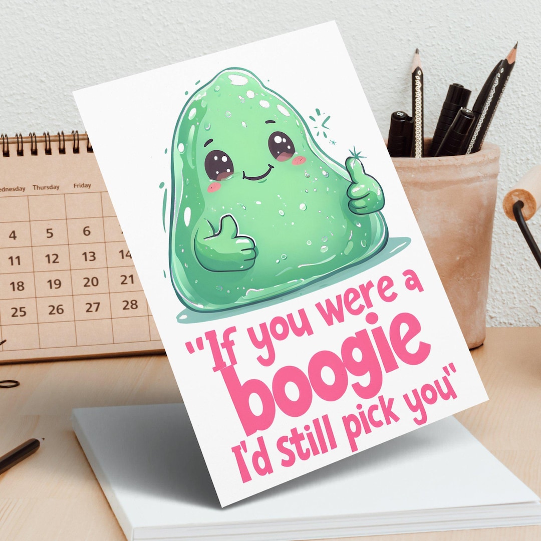 Cute Funny Greeting Card, Humorous Birthday Card, Adorable Friendship ...