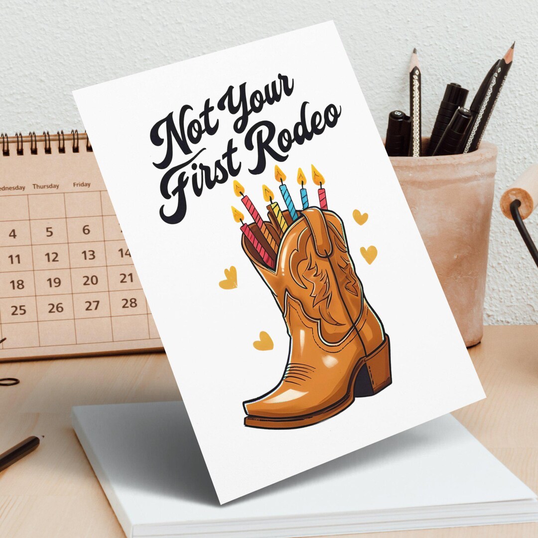 Rodeo Birthday Greeting Cards, Funny Western Birthday Cards, Cowboy ...