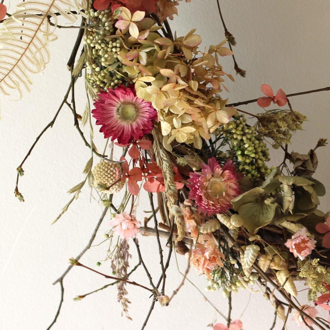 Wild & Romantic Dried Flower Crown XXL - Cottagecore Inspired - Natural ...