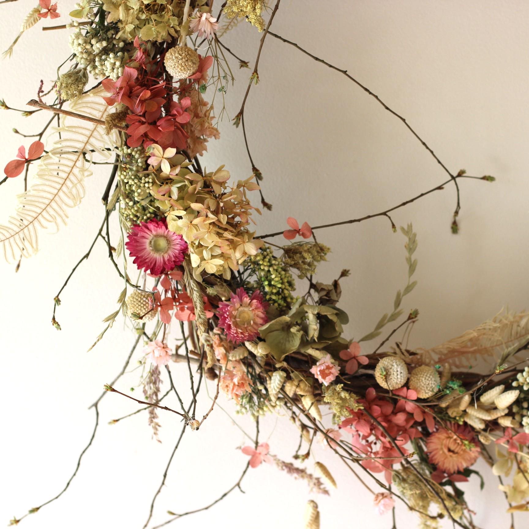 Wild & Romantic Dried Flower Crown XXL - Cottagecore Inspired - Natural ...