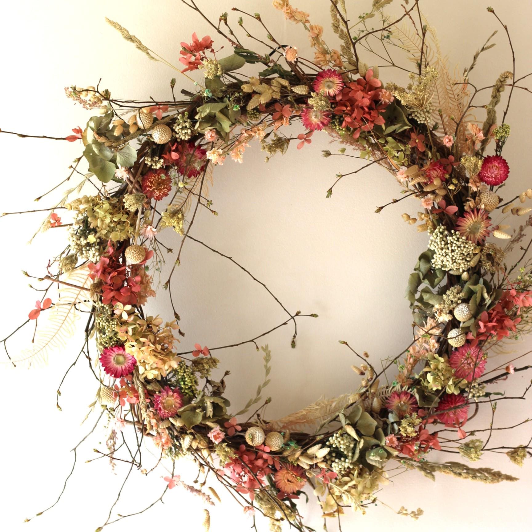 Wild & Romantic Dried Flower Crown XXL - Cottagecore Inspired - Natural ...