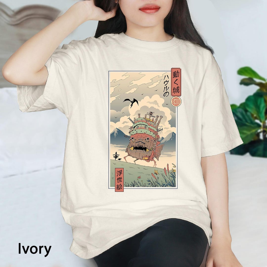 Howls Moving Castle Shirt, Howl and Sophie T-shirt, Ghibli Shirt, Hayao ...