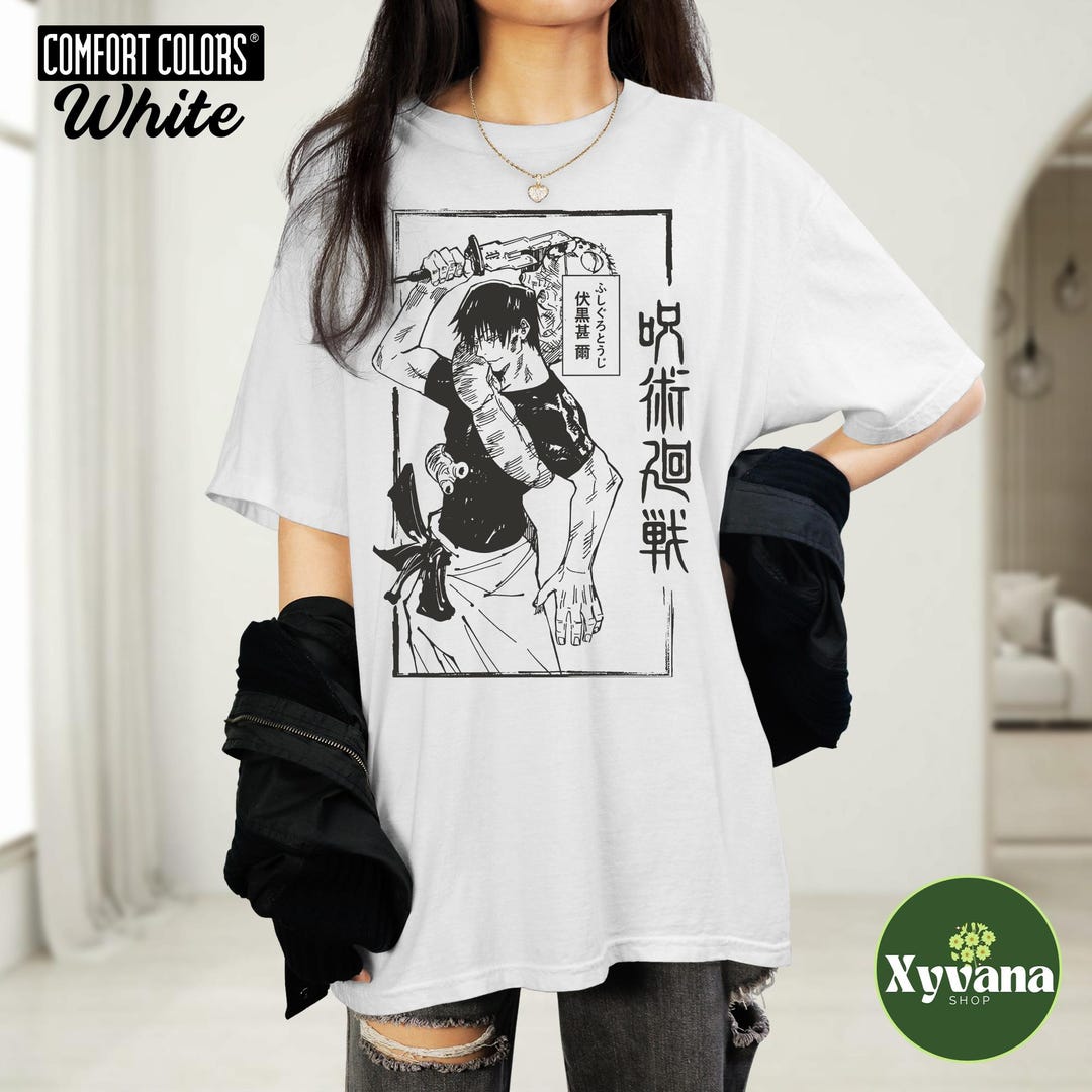 Toji Fushiguro Anime Japanese Shirt: Jujutsu Kaisen Unisex Tee ...