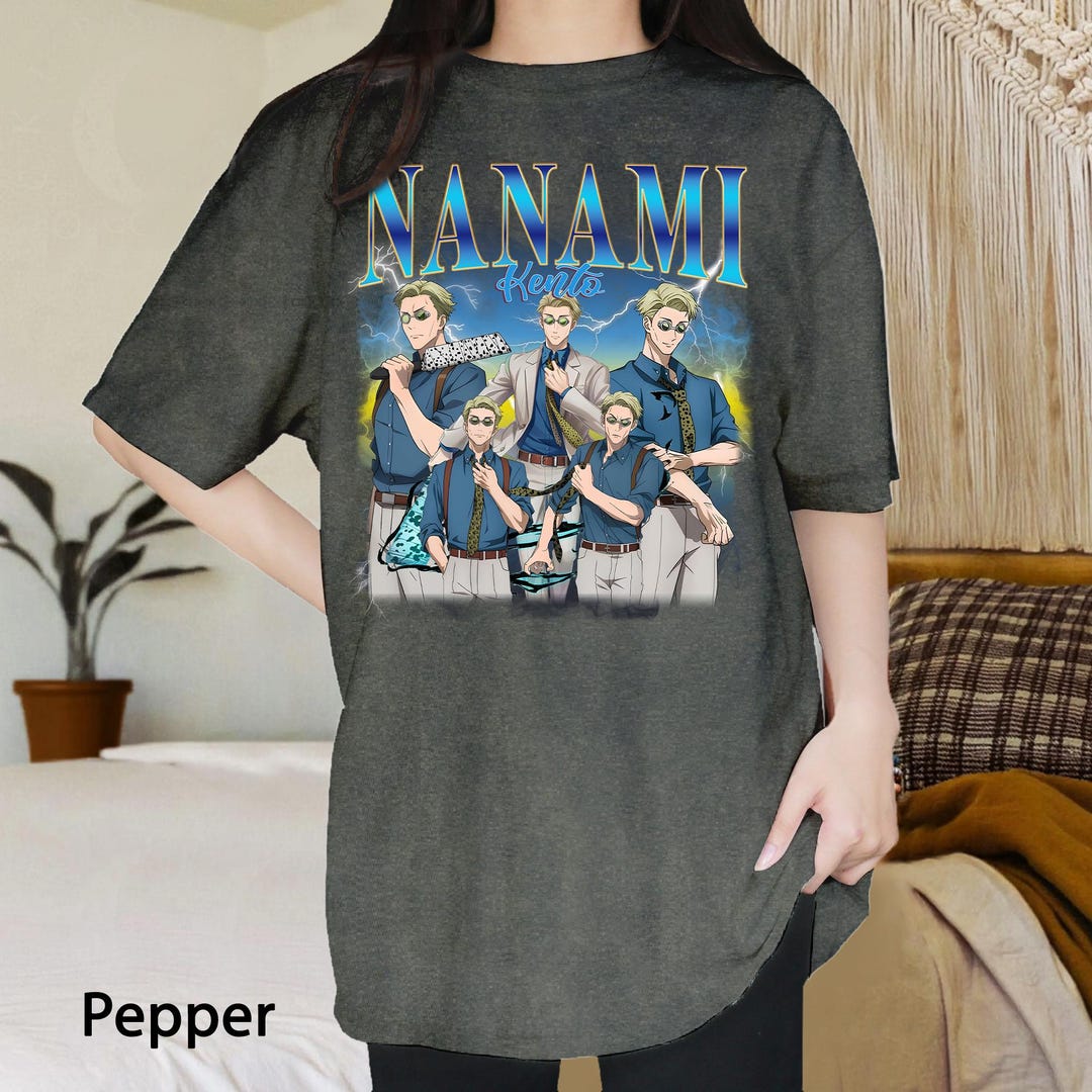 Nanami Kento Jujutsu Kaisen Shirt, Anime Shirt, Nanami Shirt, Anime ...