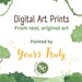Self Portrait - Art Print, Digital Art, Instant Download Printable Home ...