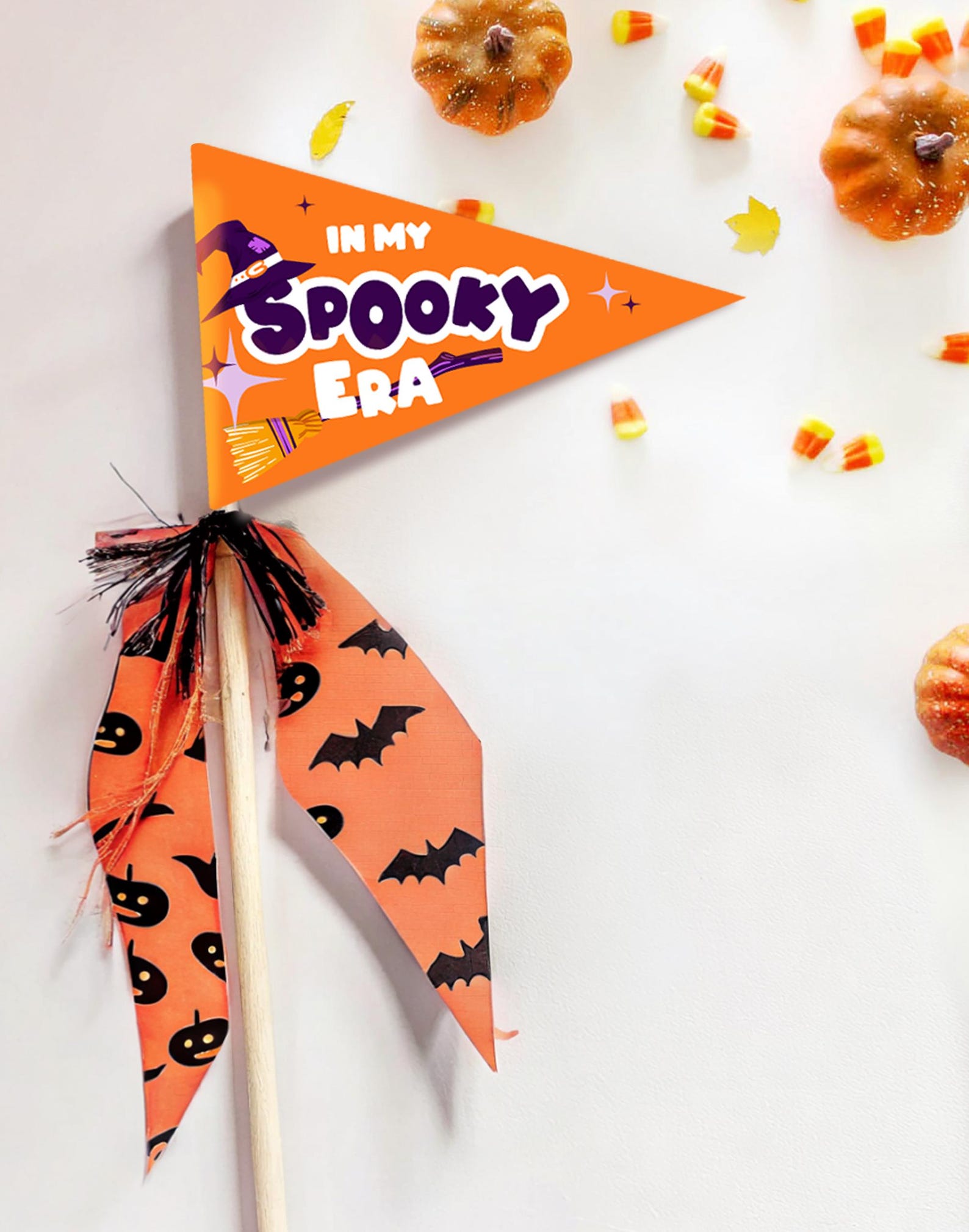 Halloween Pennant Flags Printable – Spooky Party Decorations, DIY Paper ...