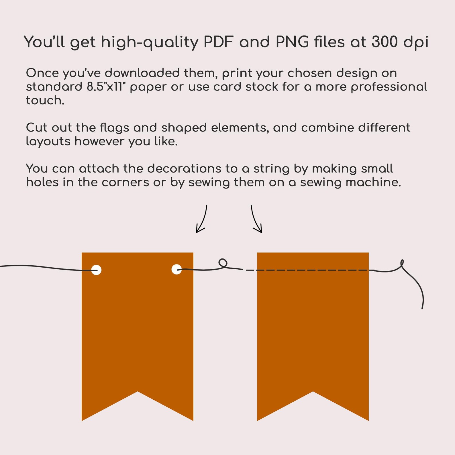 DIY Halloween Party Kit – Garland & Pennant Flags, Spooky Season Fall ...