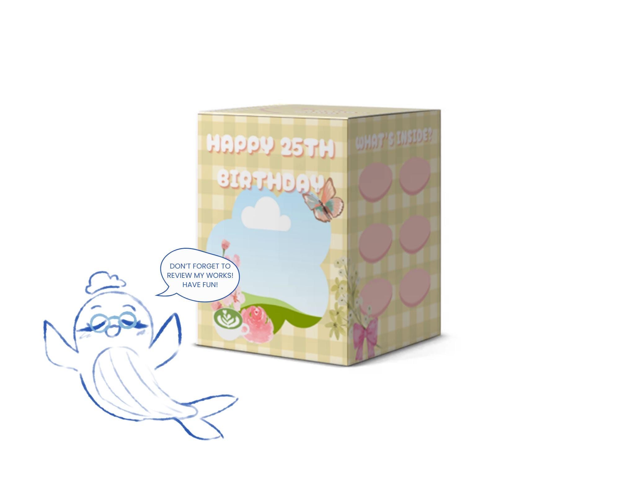 Customised Template Birthday Pop Mart Blind Box - Etsy