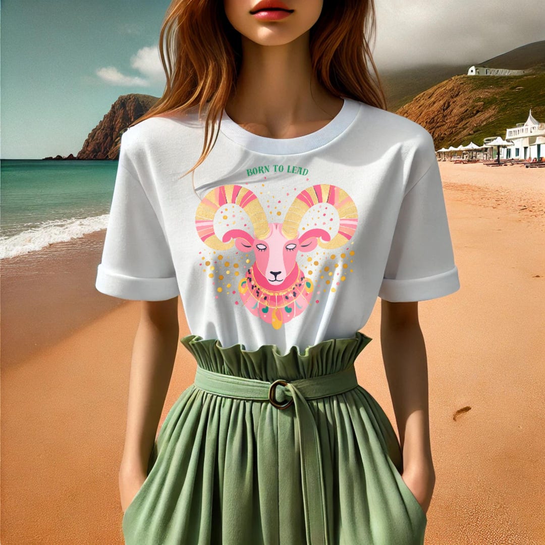 Aries Zodiac Pink SVG PNG | Soft Pastel Aries Digital Art | Celestial ...