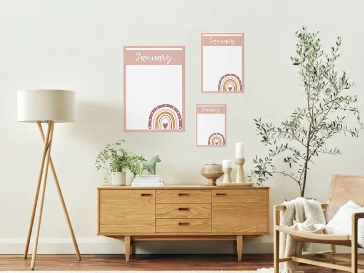 Birthday Chart Boho - Etsy
