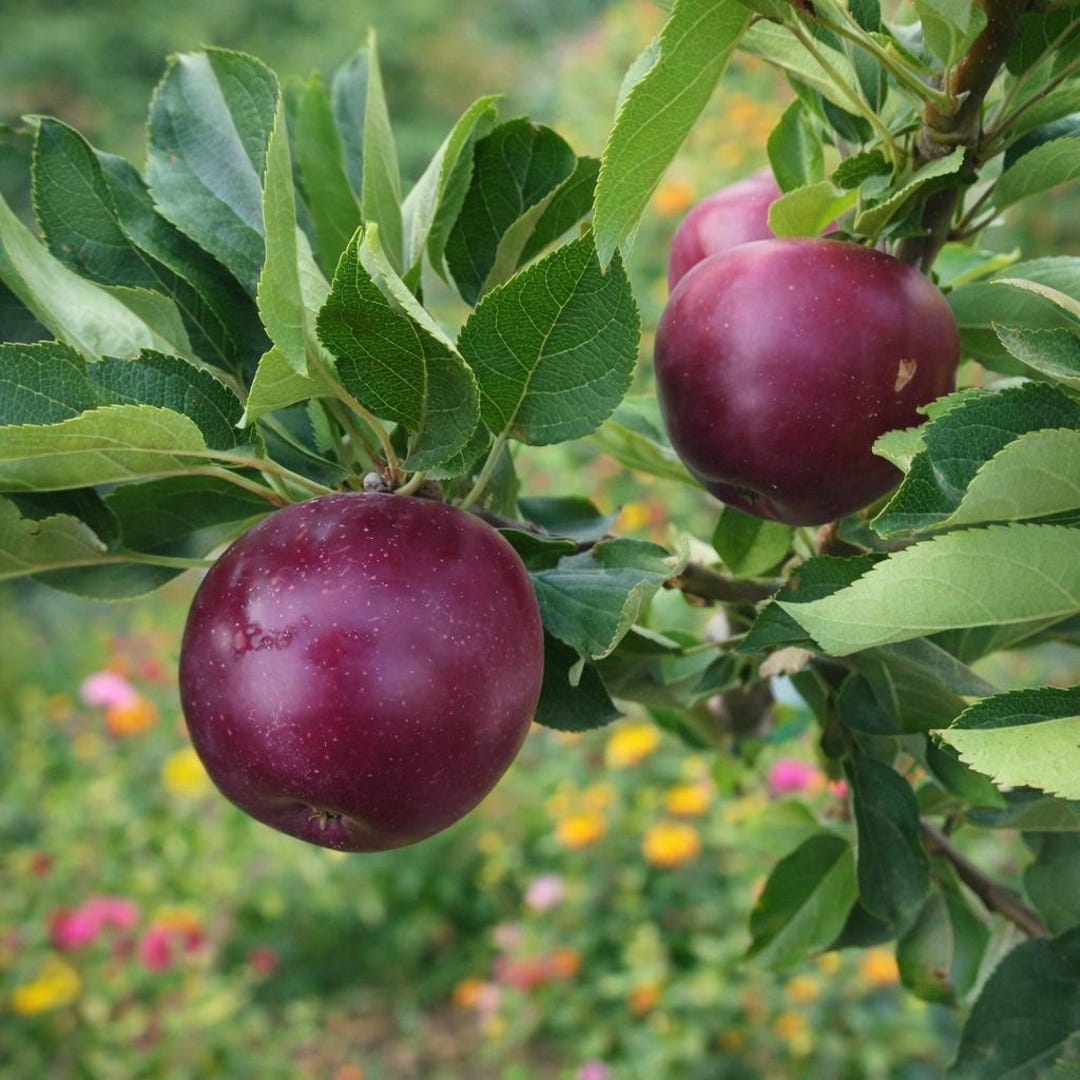 25+ Arkansas Black Apple Seeds for Garden Planting – Heirloom Dark Red ...
