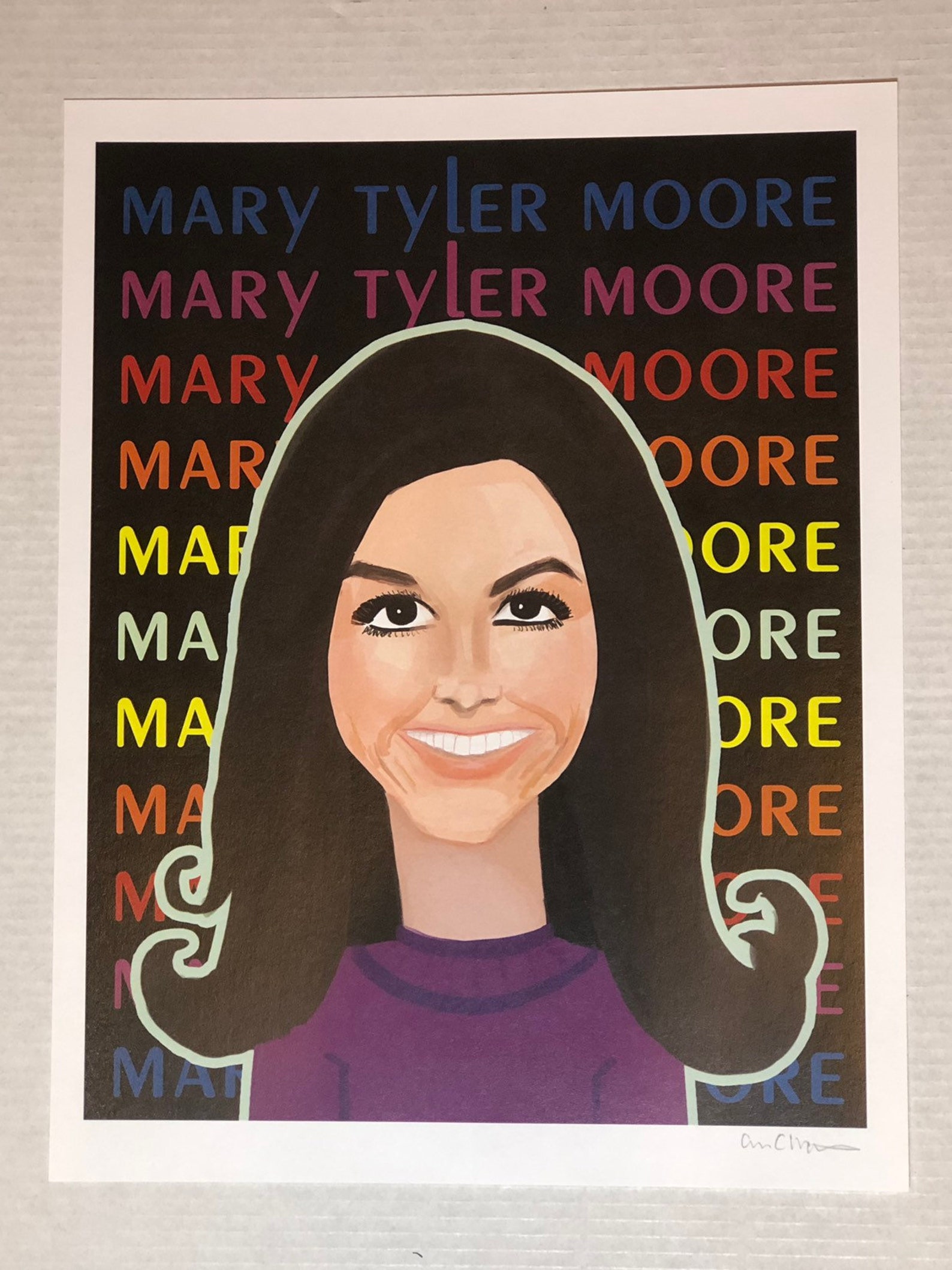Mary Tyler Moore Illustration Digital Print - Etsy 日本