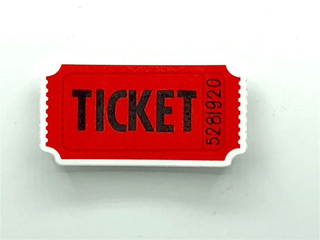 Amusement Ticket Sticker - Etsy