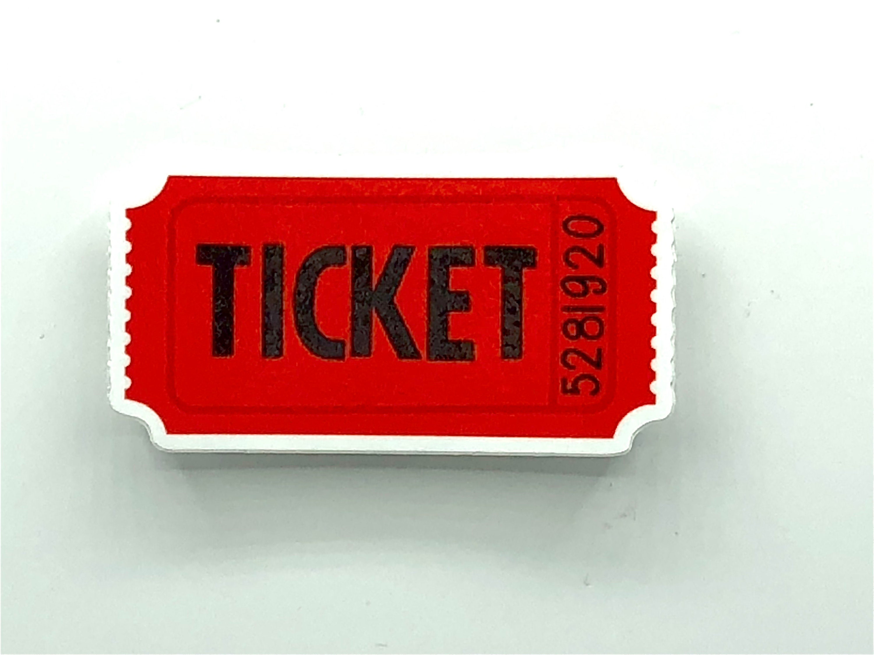Amusement Ticket Sticker - Etsy