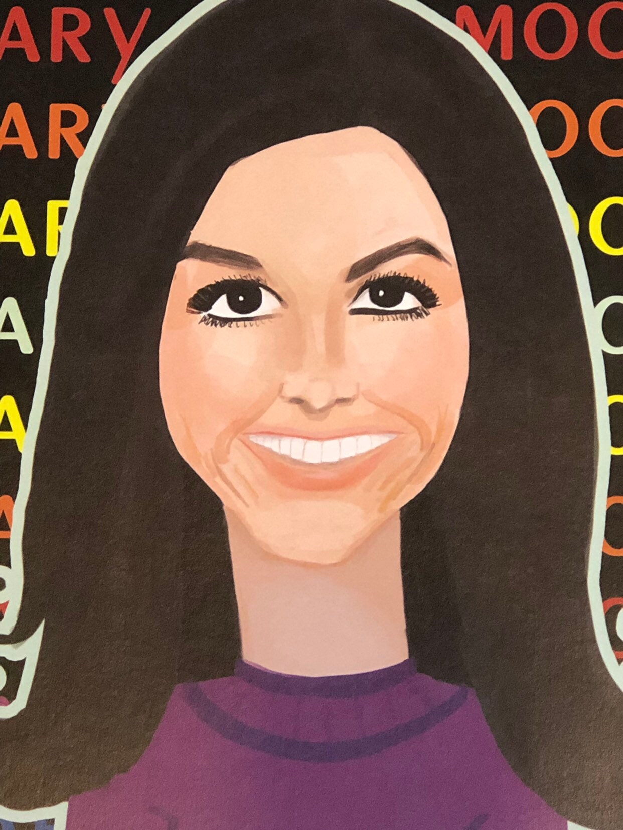 Mary Tyler Moore Illustration Digital Print - Etsy 日本