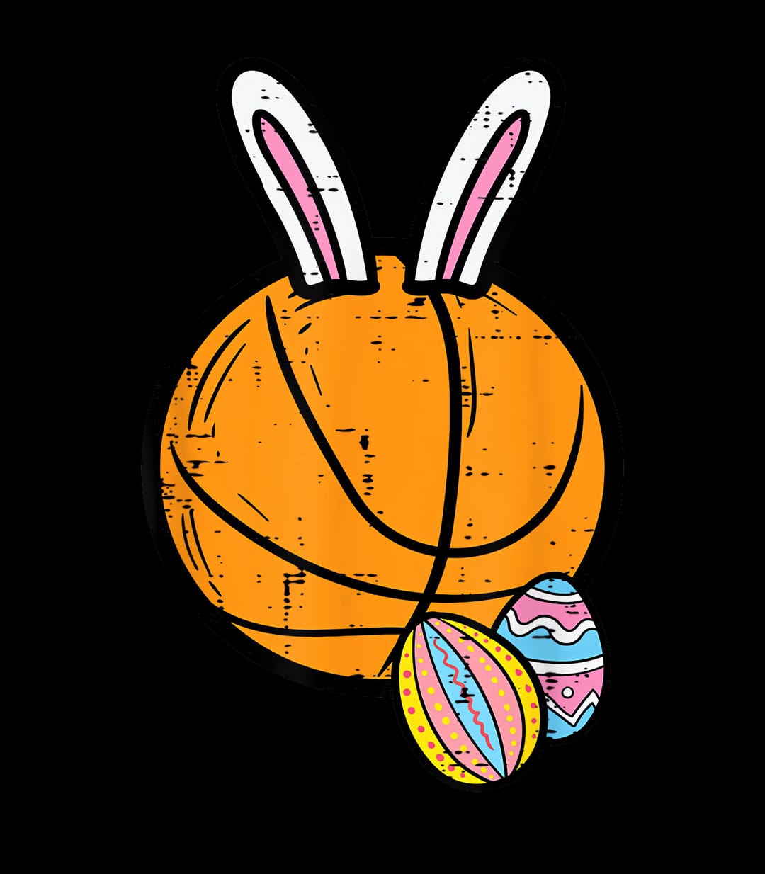 Basketball Easter Bunny Png Sublimation Design Download, Basketball Png ...