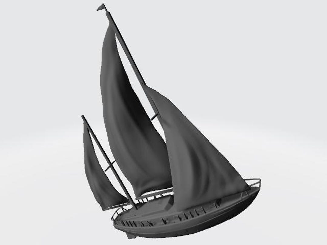 Boat 3D Print Stl File - Etsy