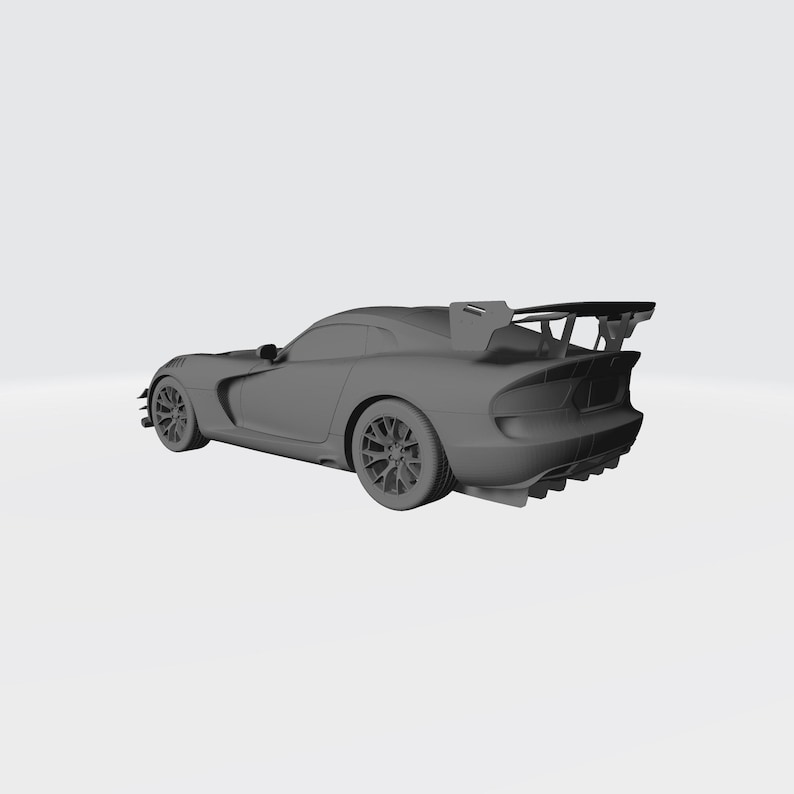 Supercar STL File: High Detail Race Car 3D Print Model - Etsy