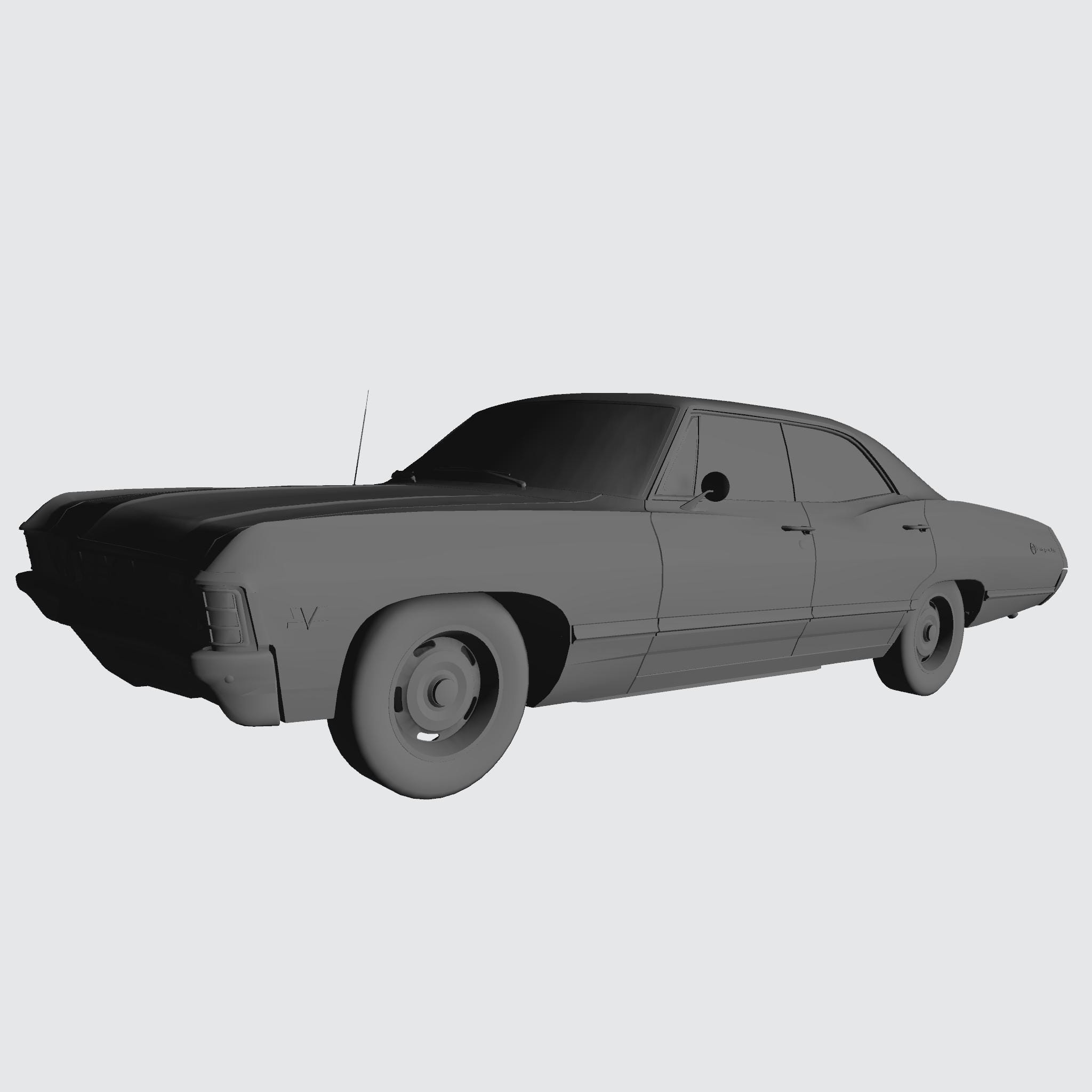 1967 Chevrolet Impala 3D Model: Car STL File for 3D Printing - Etsy