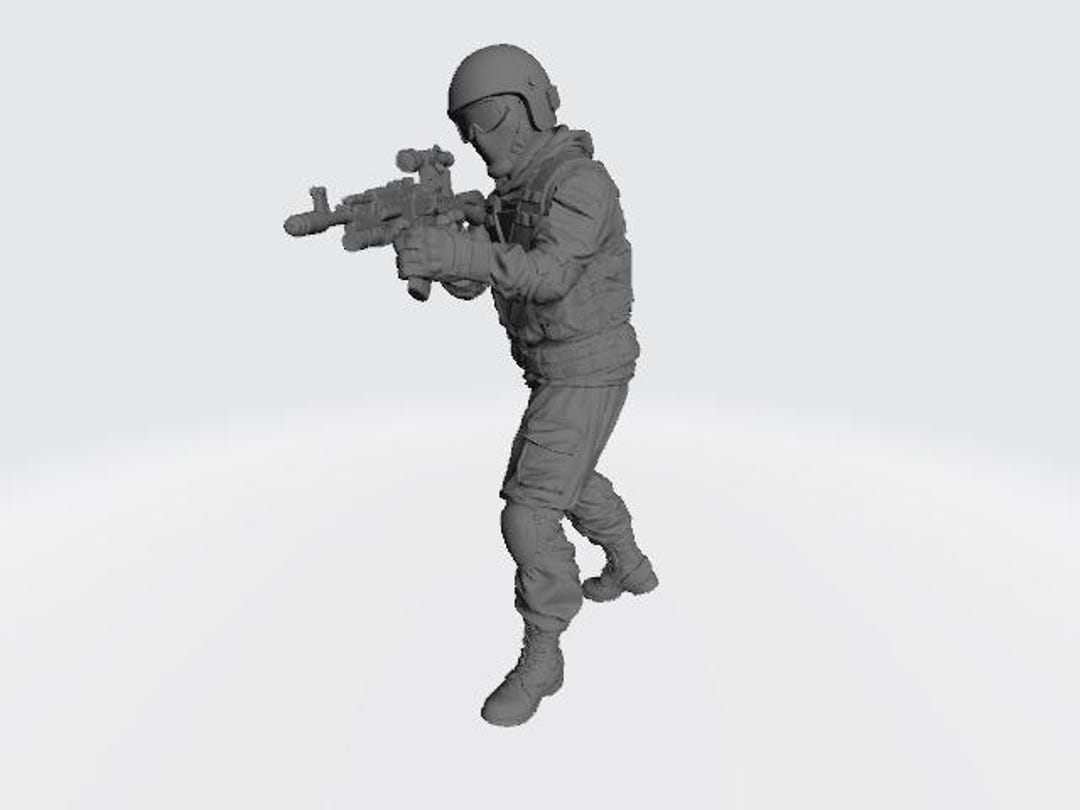 Modern Soldier 3D Print Stl File - Etsy