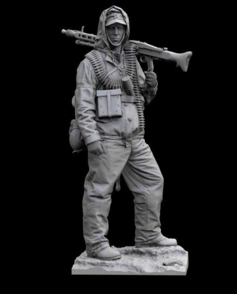 Soldier MG 3D Print Stl File - Etsy Canada