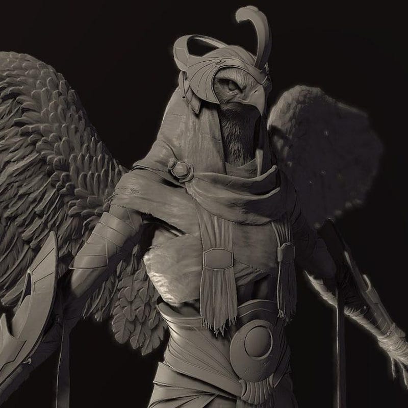 Egyptian God Statue Stl - Etsy UK