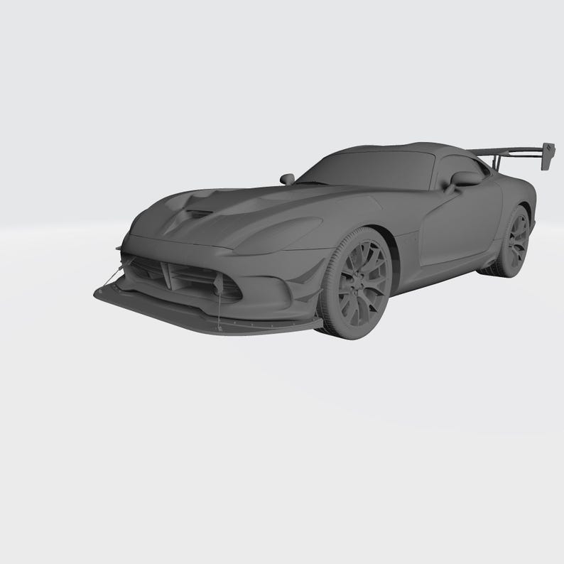 Supercar STL File: High Detail Race Car 3D Print Model - Etsy