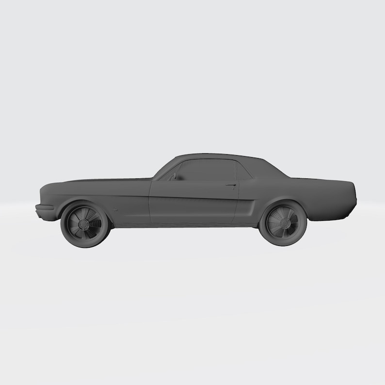 1967 Ford Mustang Fastback STL File | 3D Printable Classic Car Model ...