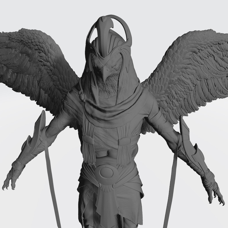 Horus 3D Model STL File – Egyptian God Statue (digital Download) - Etsy