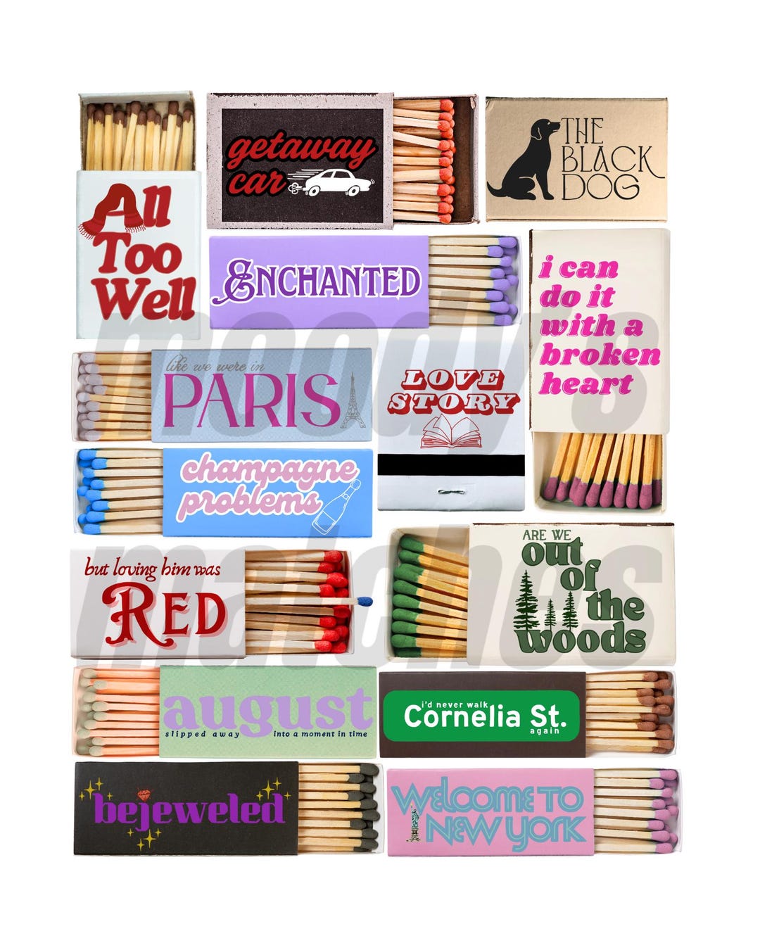 Taylor Swift Matchbox Digital Download - Etsy