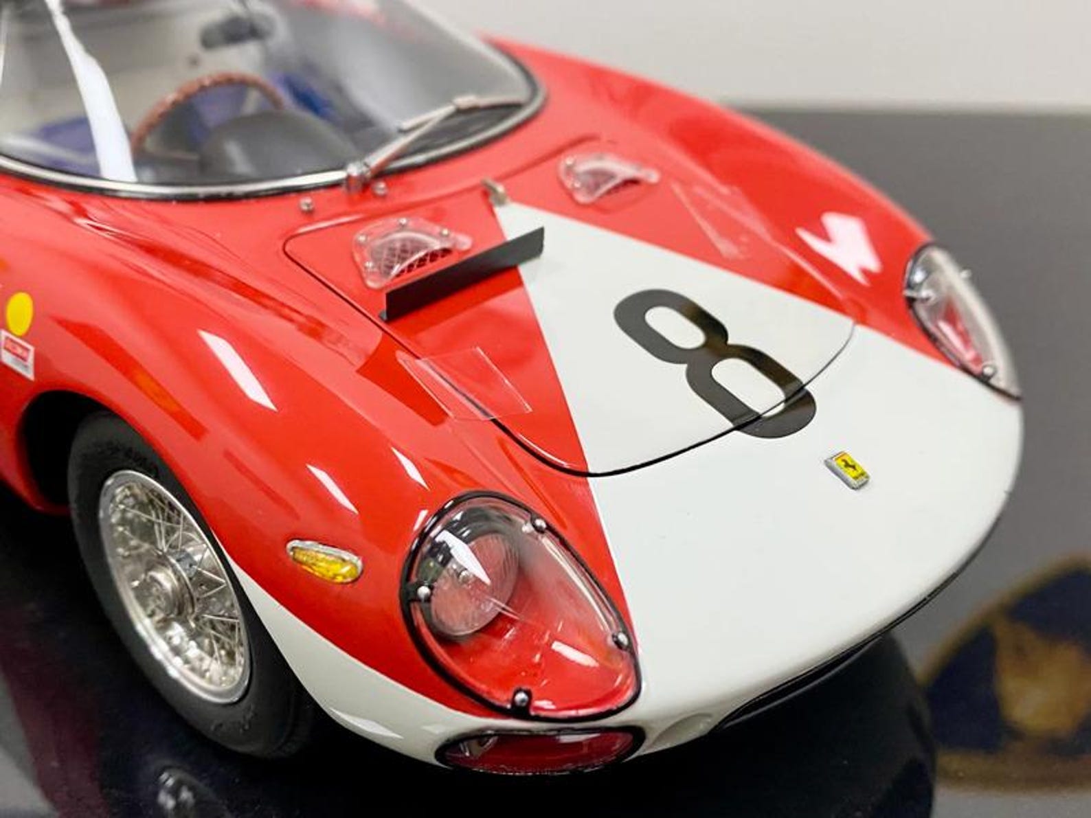 CMC 1/18 Ferrari 250 LM, Reims 12h 1964, #8, Chassis 5909, Surtees ...