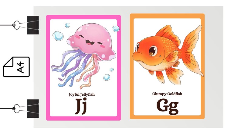 Printable Alphabet Flash Cards | Pre-k ABC Learning | Montessori Style ...