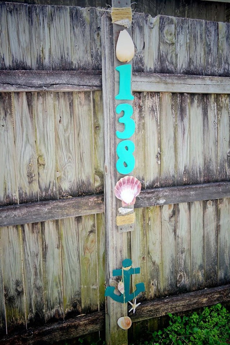 Cute Coastal Beach Home House Numbers - Etsy