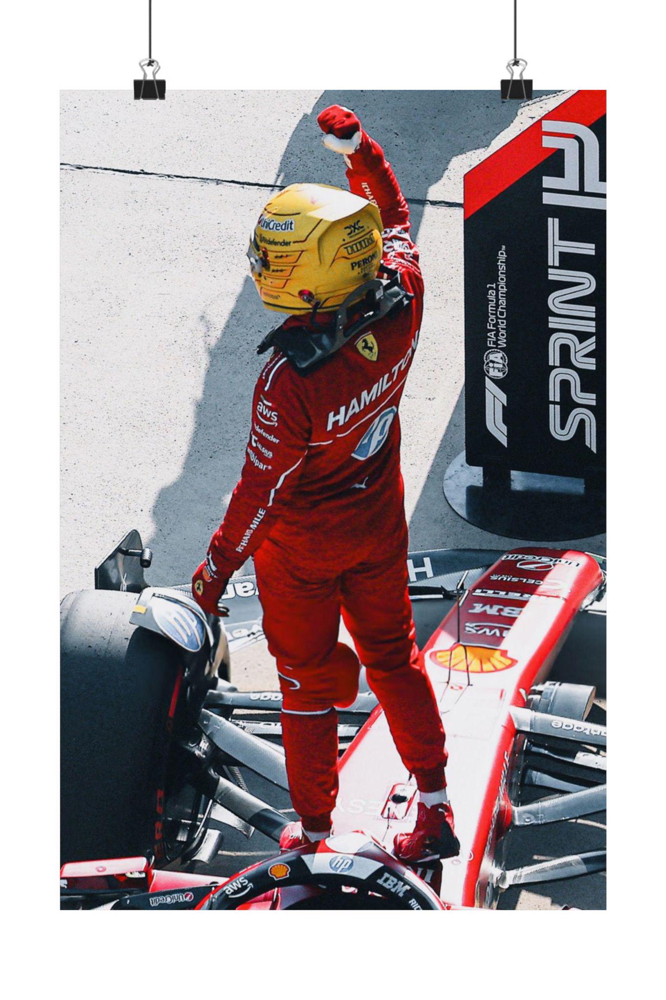 Lewis Hamilton Poster/ Ferrari Poster - Etsy