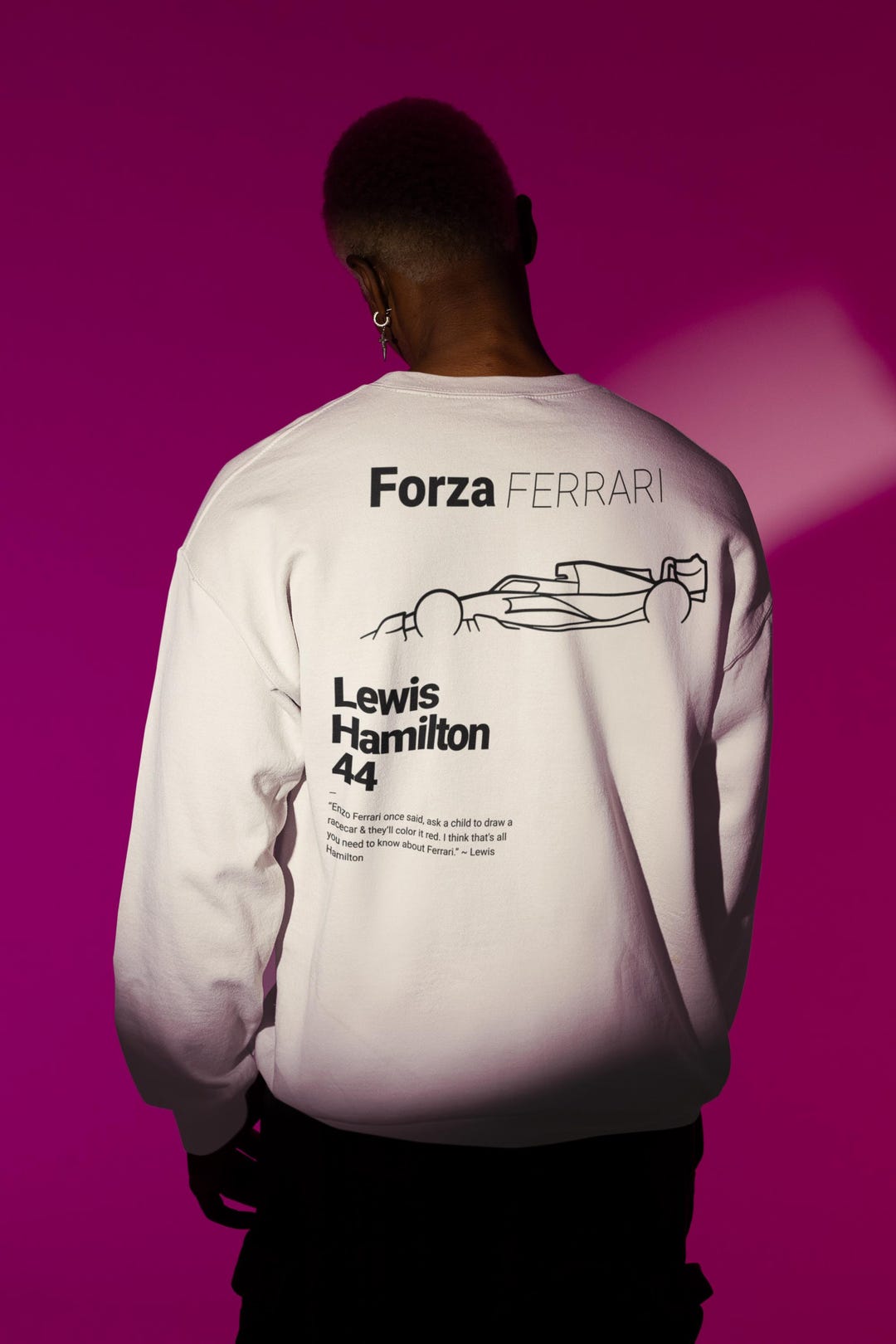 Lewis Hamilton Ferrari Sweatshirt, Unisex Lightweight Pullover ...